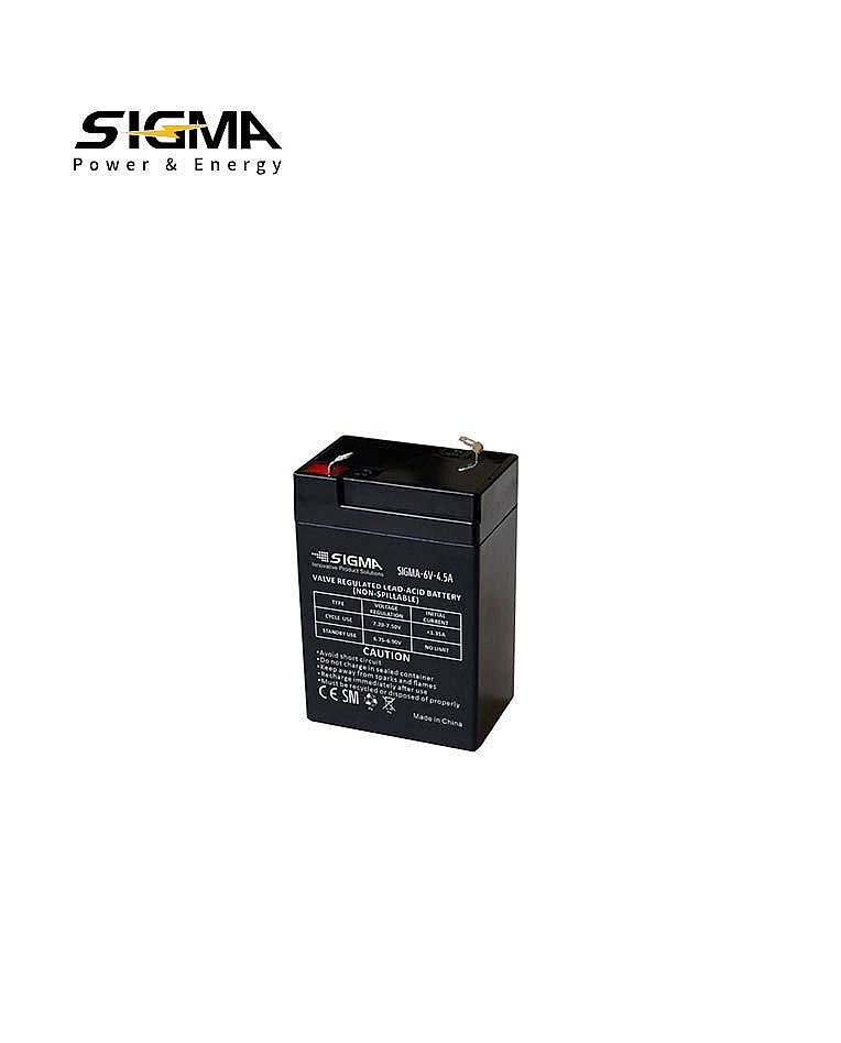 מצבר עופרת 6V 4.5A | מצבר 6V | טלפלד | Telepeled